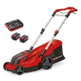 Akkurasenm&auml;her Einhell "GP-CM 36/450 (2x 4,0Ah)", rot, B:40,37cm H:105,6cm T:131,6cm, Rasenm&auml;her, 1x Akku-Rasenm&auml;her, 2x 4,0 Ah Akku, Twincharger, Mulchkeil