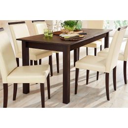 Esstisch OTTO HOME "Danuta, Tisch, Speisetisch", braun (dunkelbraun), B:180cm H:75cm T:90cm, Tische, Esstisch, wahlweise mit Schublade, aus massiver Kiefer, FSC-zertifiziert