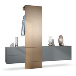 Vladon Garderobe, Bronze, Holzwerkstoff, 209x193x35 cm, Garderobe, Garderoben-Sets & Serien, Garderoben-Sets