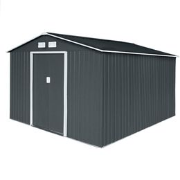 Hattoro Ger&auml;tehaus, Grau, Metall, 277x192x319 cm, Aufbewahrung & Schutzh&uuml;llen, Ger&auml;teschuppen