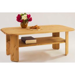Couchtisch OTTO HOME "Jayden 1", beige (natur ge&ouml;lt), B:139cm H:52,5cm T:78cm, Tische, Couchtisch, massives Kiefernholz, H&ouml;he 52 cm, Breite 139 cm