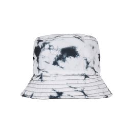 Sonnenhut Flexfit "Flexfit Accessoires Batik Dye Reversible Bucket Hat", Damen, Gr. onesize, schwarz, wei&szlig;, 100% Polyester, H&uuml;te