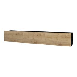 [en.casa] Tv-Element, Natur, Holzwerkstoff, 180x29.5x31 cm, Wohnzimmer, Wohnw&auml;nde, Lowboards, Lowboards stehend