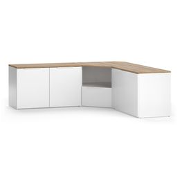 VICCO Wohnwand, Wei&szlig;, Holzwerkstoff, Rechteckig, 68x50x38.2 cm, Wohnzimmer, Wohnw&auml;nde, Wohnwand-Sets