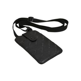 Geldb&ouml;rse Urban Classics "Urban Classics Unisex Handsfree Phonecase With Wallet", Herren, schwarz, Polyester, unifarben, Kleinlederwaren