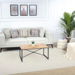 Teppich LIVABLISS "CAGLIARI", beige (elfenbein), B:200cm H:14mm L:275cm, Kunstfaser, Teppiche, Teppich, Skandi Design, Modern Boho Kurzflor Wohnzimmerteppich, Schlafzimmer
