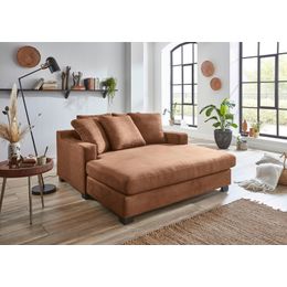 Loveseat "Nobel", braun, B:158cm H:89cm T:173cm, ATLANTIC HOME COLLECTION, Sessel, Megasessel, Loveseat, inkl. 5 R&uuml;ckenkissen, frei im Raum stellbar