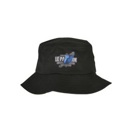 Sonnenhut MisterTee "MisterTee Unisex Le Papillon Bucket Hat", Damen, Gr. onesize, schwarz, 98% Baumwolle, 2% Elasthan, H&uuml;te