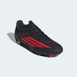 Fu&szlig;ballschuh adidas Performance "F50 LEAGUE, FESTE/GEMISCHTE B&Ouml;DEN", Damen, Gr. 45, rot (core schwarz, lucid rot, core schwarz), Synthetik, Textil, Schuhe Fu&szlig;ballschuh, f&uuml;r viele verschiedene B&ouml;den geeignet