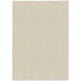 Sch&ouml;ner Wohnen Kollektion Teppich "Junika", beige (creme), B:70cm H:0,8mm L:140cm, Polyester, Wolle, SCH&Ouml;NER WOHNEN-KOLLEKTION, Teppiche, Teppich, Indoor, nat&uuml;rliches Material