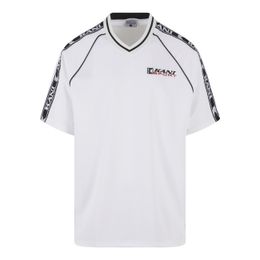 Netzshirt Karl Kani "Karl Kani Herren", Jungen, Gr. L, wei&szlig;, 100% Polyester, relaxed fit, Rundhals, Shirts