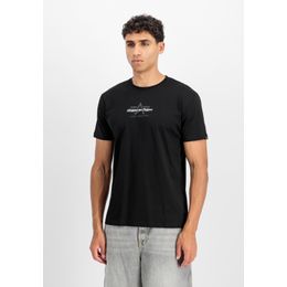 T-Shirt Alpha Industries "Foam ML T-Shirt", Jungen, Gr. L, schwarz, Obermaterial: 100% Baumwolle, Shirts T-Shirt
