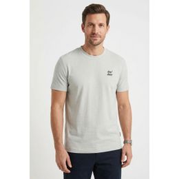 JOOP! T-Shirt JOOP JEANS "Mauii", Jungen, Gr. 3XL, natural, Single Jersey, Obermaterial: 100% Baumwolle, unifarben, Rundhals, Shirts T-Shirt, gro&szlig;er R&uuml;ckenprint
