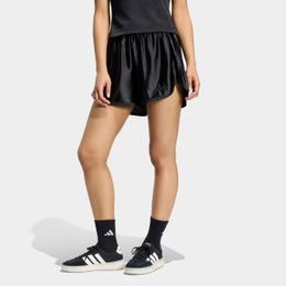 Shorts adidas Sportswear "W SAT SHO", Damen, Gr. XL, N-Gr, schwarz, normal, gr., Obermaterial: 97% Polyester, 3% Elasthan, Hosen Shorts