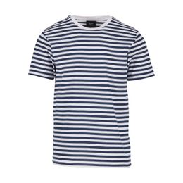 T-Shirt Brandit "Brandit Jerseyshirt Stripe Tee", Jungen, Gr. XXL, navy, wei&szlig;, 100% Baumwolle, gestreift, normal, Rundhals, Shirts T-Shirt
