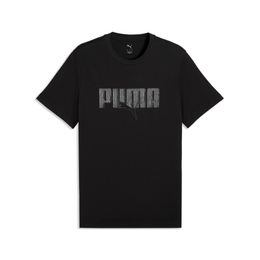T-Shirt Puma "ESS LOGO LAB STORY 2 TEE", Jungen, Gr. L, Puma schwarz, Jersey, Obermaterial: 100% Baumwolle, bedruckt, regular fit normal, Rundhals, Shirts T-Shirt, Regular Fit, Kurzarm, f&uuml;r vielseitige Aktivit&auml;ten