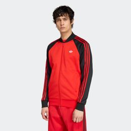 Trainingsjacke adidas originals "SST TT", Herren, Gr. L, vivid rot, Obermaterial: 70% Polyester, 30% Baumwolle, Jacken Trainingsjacke