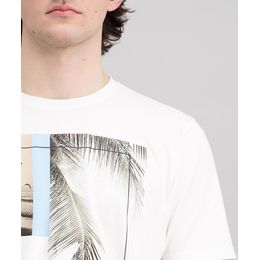 T-Shirt "RH T-Shirt front Print", Jungen, Gr. L, brilliant wei&szlig;, Jersey, Obermaterial: 100% Baumwolle, Pioneer Authentic Jeans, bedruckt, regular fit normal, Rundhals, gerader Abschluss, Shirts T-Shirt, mit Print