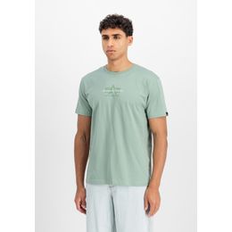 T-Shirt Alpha Industries "Foam ML T-Shirt", Jungen, Gr. L, frost gr&uuml;n, Obermaterial: 100% Baumwolle, Shirts T-Shirt