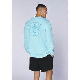 Sweatshirt Chiemsee, Herren, Gr. L (52/54), tropical breeze, 80% Baumwolle, 20% Polyester, Rundhals, Sweatshirts Sweatshirt