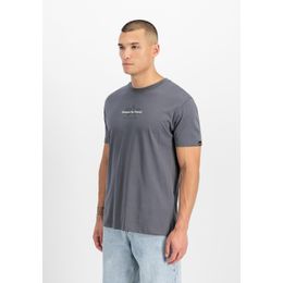 T-Shirt Alpha Industries "Foam ML T-Shirt", Jungen, Gr. L, grauschwarz, Obermaterial: 100% Baumwolle, Shirts T-Shirt