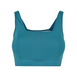 Bralette Urban Classics "Urban Classics Damen Ladies Recycled Squared Sports Bra", Damen, Gr. L, Cup 0, watergr&uuml;n, 78% Polyester, 22% Elasthan, BHs Bralette