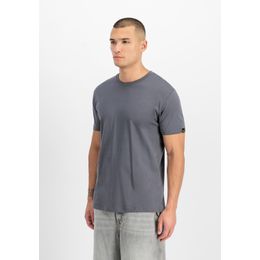 T-Shirt Alpha Industries "DTM Alpha T-Shirt", Jungen, Gr. L, grau (grauschwarz), Obermaterial: 100% Baumwolle, Shirts T-Shirt