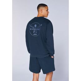 Sweatshirt Chiemsee, Herren, Gr. L (52/54), total eclipse, 80% Baumwolle, 20% Polyester, Rundhals, Sweatshirts Sweatshirt