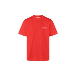 T-Shirt Cleptomanicx, Jungen, Gr. S, rot, 100% Baumwolle, bedruckt, normal, Rundhals, Shirts T-Shirt, mit gro&szlig;em R&uuml;ckenprint