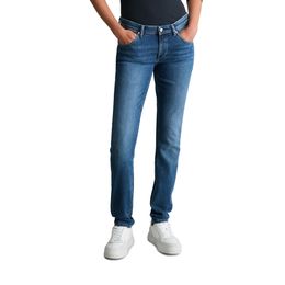 Marc O'Polo Slim-fit-Jeans MARC O'POLO DENIM "aus stretchigem Organic Cotton-Mix", Damen, Gr. 25, L&auml;nge 34, bunt (medium blau), Obermaterial: 98% Baumwolle, 2% Elasthan, unifarben, slim fit normal, Jeans Slim-fit-Jeans