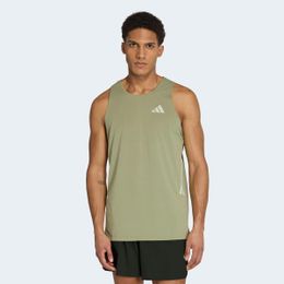 Lauftop adidas Performance "ADI365/// TK M", Herren, Gr. L, tent gr&uuml;n, halo gr&uuml;n, Obermaterial: 100% Polyester, Rundhals, Tops