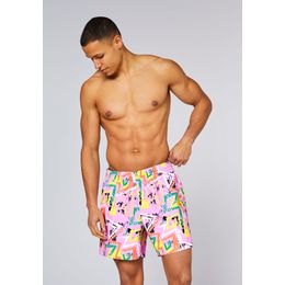Badeshorts Chiemsee, Herren, Gr. L (52/54), bunt (orchid), 100% Polyester, Badehosen Badeshorts