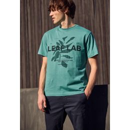 T-Shirt Street One MEN, Jungen, Gr. S (38), caribbean gr&uuml;n, Web, 100% Baumwolle, bedruckt, normal normal, Rundhals, abgesteppt, Shirts T-Shirt, Rundhalsausschnitt
