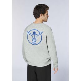 Sweatshirt Chiemsee, Herren, Gr. M (48/50), neutral gray melange, 90% Baumwolle, 10% Viskose, Rundhals, Sweatshirts Sweatshirt