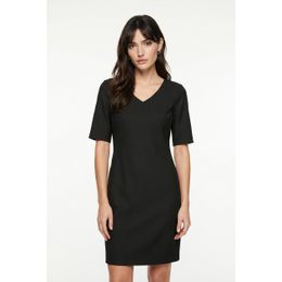 Etuikleid Cinque "CIICON", Damen, Gr. 36, N-Gr, schwarz, Web, Obermaterial: 53% Polyamid, 43% Schurwolle, 4% Elasthan, unifarben, klassisch knielang, V-Ausschnitt, 2-Naht-&Auml;rmel,eingesetzt,&Auml;rmel ohne &Auml;rmelschlitz gerader Abschluss, Kleider Etuikleid, Mit Markenlabel