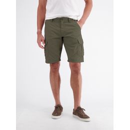 Cargoshorts Lerros "Cargo Bermuda aus robuster Baumwolle", Herren, Gr. 31, tinted grau, 100% Baumwolle, Hosen
