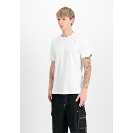T-Shirt Alpha Industries "Label Backprint T-Shirt", Jungen, Gr. L, wei&szlig;, Obermaterial: 100% Baumwolle, Shirts T-Shirt