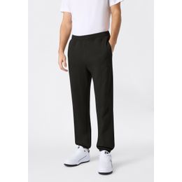 Jogginghose Champion "ICONS Terry Elastic Cuff Pants Large Logo", Herren, Gr. M, N-Gr, nbk, Obermaterial: 69% Baumwolle, 31% Polyester, Hosen Jogginghose, sportliche Jogginghose, aus Baumwolle und Polyester