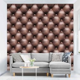 Mustertapete Chesterfield Leder