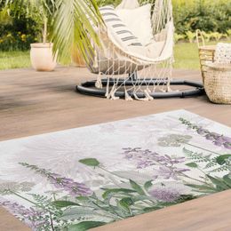 Vinylteppich Fingerhut in zarter Blumenwiese