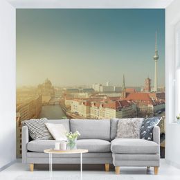 Fototapete Skyline Berlin am Morgen