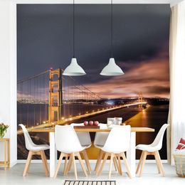 Fototapete Skyline Golden Gate to Stars