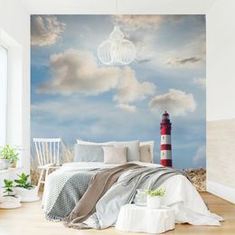 Fototapete Strand Leuchtturm in den D&uuml;nen