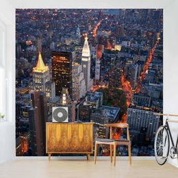 Bilderwelten Fototapete Textiltapete Stofftapete - nahtlose Tapete | Manhattan Lights