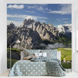 Bilderwelten Fototapete Textiltapete Stofftapete - nahtlose Tapete | Italienische Alpen