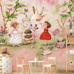 Fototapete Kinderzimmer Erdbeerinchen Erdbeerfee - Schneiderstube