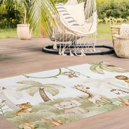 Vinylteppich Niedliche Savannentiere am Dschungelrand
