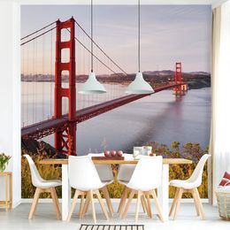 Bilderwelten Fototapete Textiltapete Stofftapete - nahtlose Tapete | Golden Gate Bridge in San Francisco