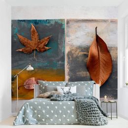 Fototapete Blumen Leaves Stilllife