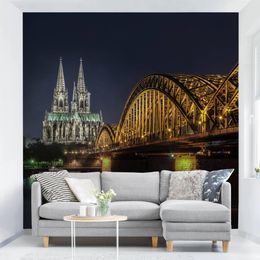 Bilderwelten Fototapete Textiltapete Stofftapete - nahtlose Tapete | K&ouml;lner Dom